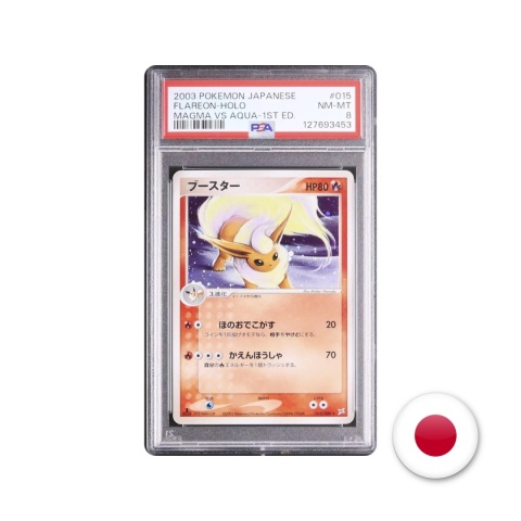 Pokémon TCG Magma VS Aqua 015/080 - Flareon PSA 8 > PSA